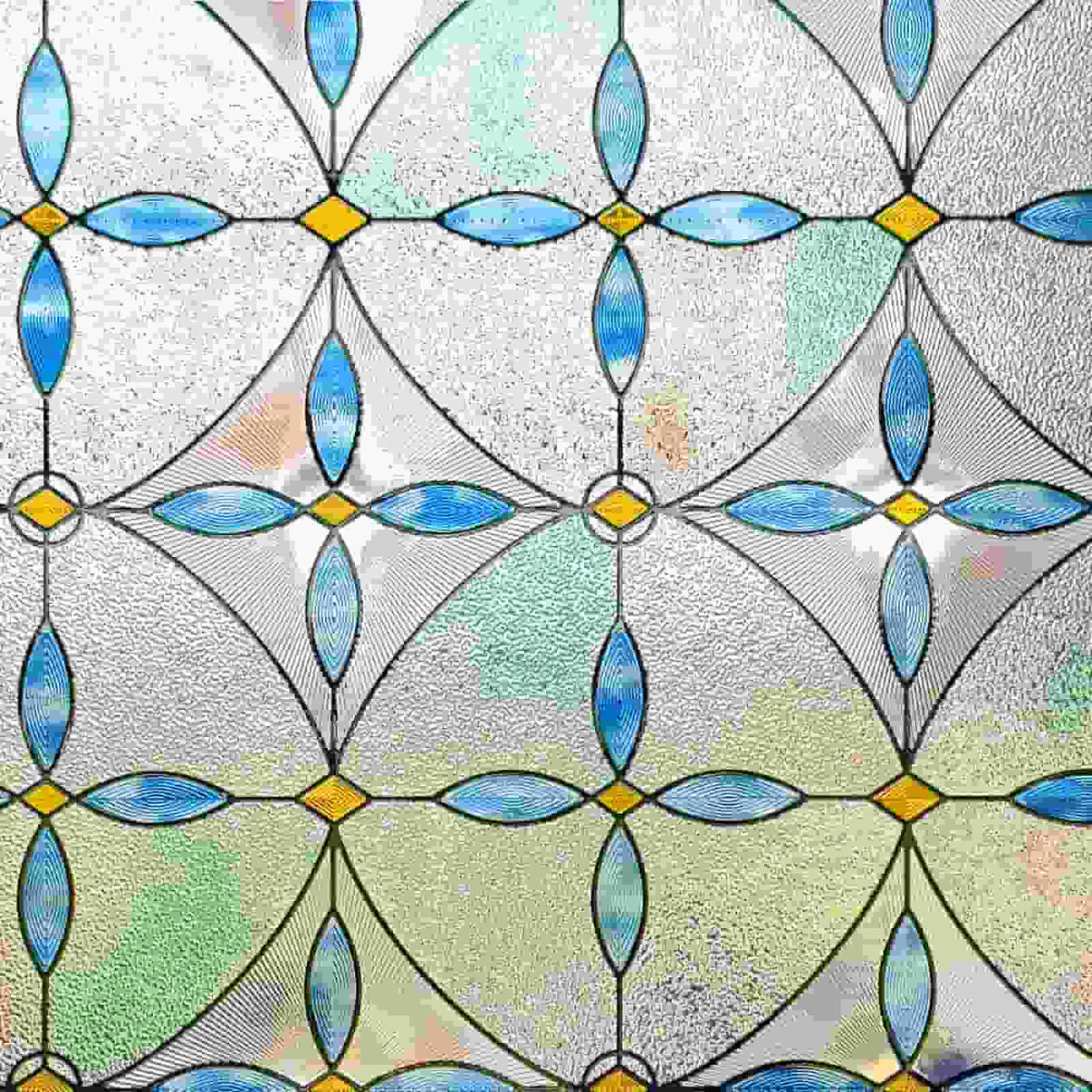 Blue Tears 3D Stained Glass Window Film | Static Cling Privacy Film ...