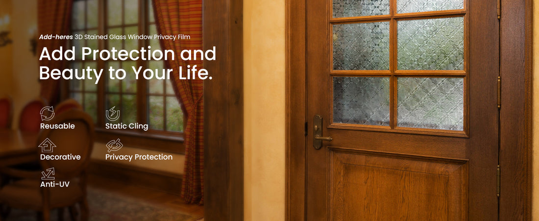 ADD.HERES Window Film – Decorative Privacy Window Clings for Home