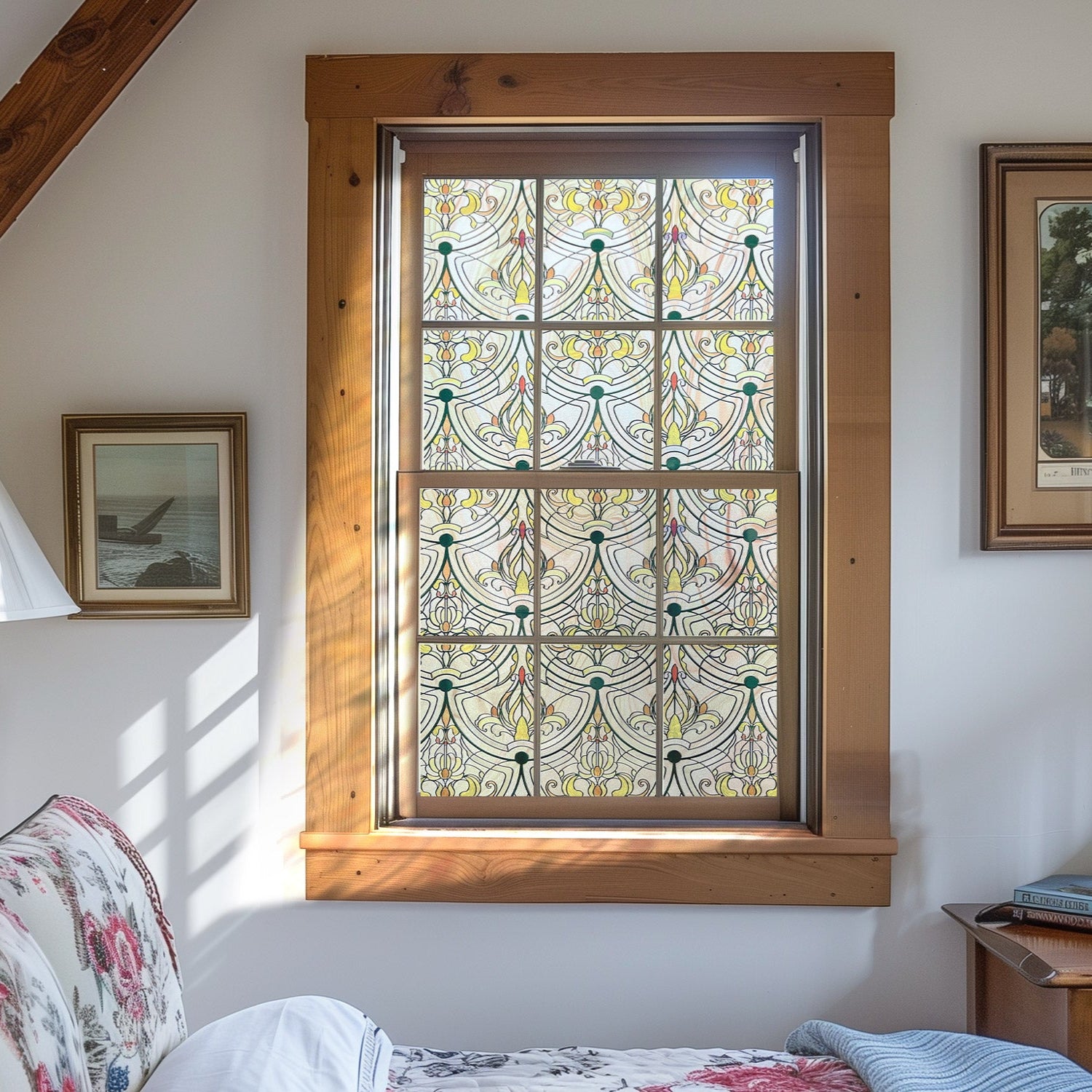 Stained Glass Window Film for Privacy & Decor | Colorful Light Effects ...
